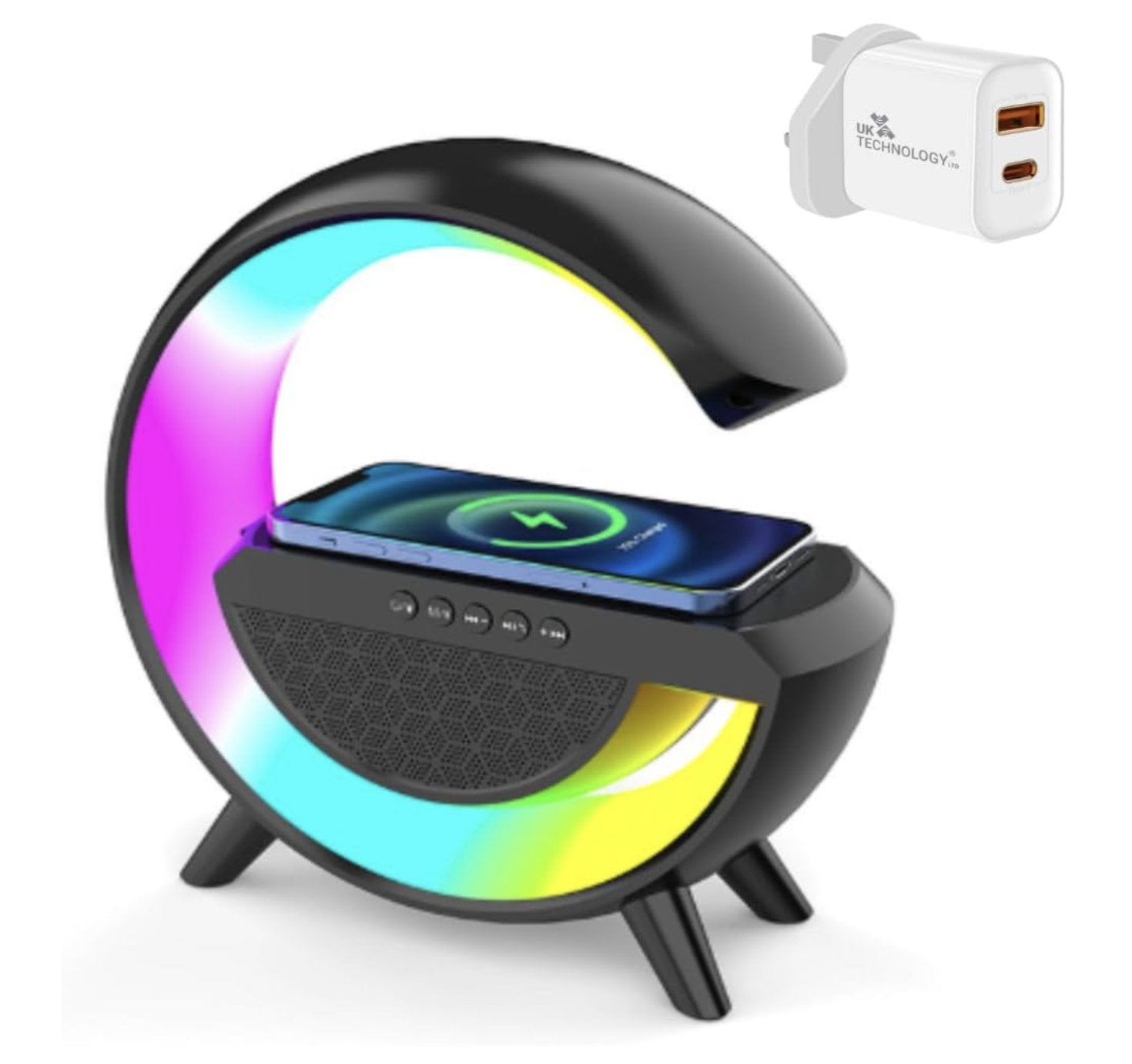 The G Lamp - Wireless charger, Bluetooth Speaker, LED Lamp – UK-TECHNOLOGY