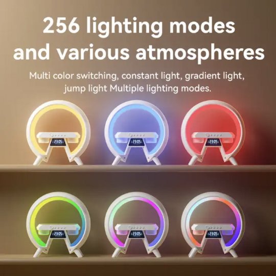 The O Lamp - Wireless charger, Bluetooth Speaker, LED Lamp, 24hr Alarm ...